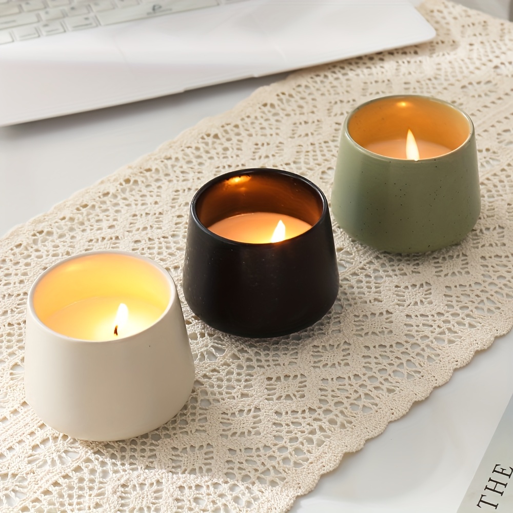 ceramic candle jars sold on Temu United States
