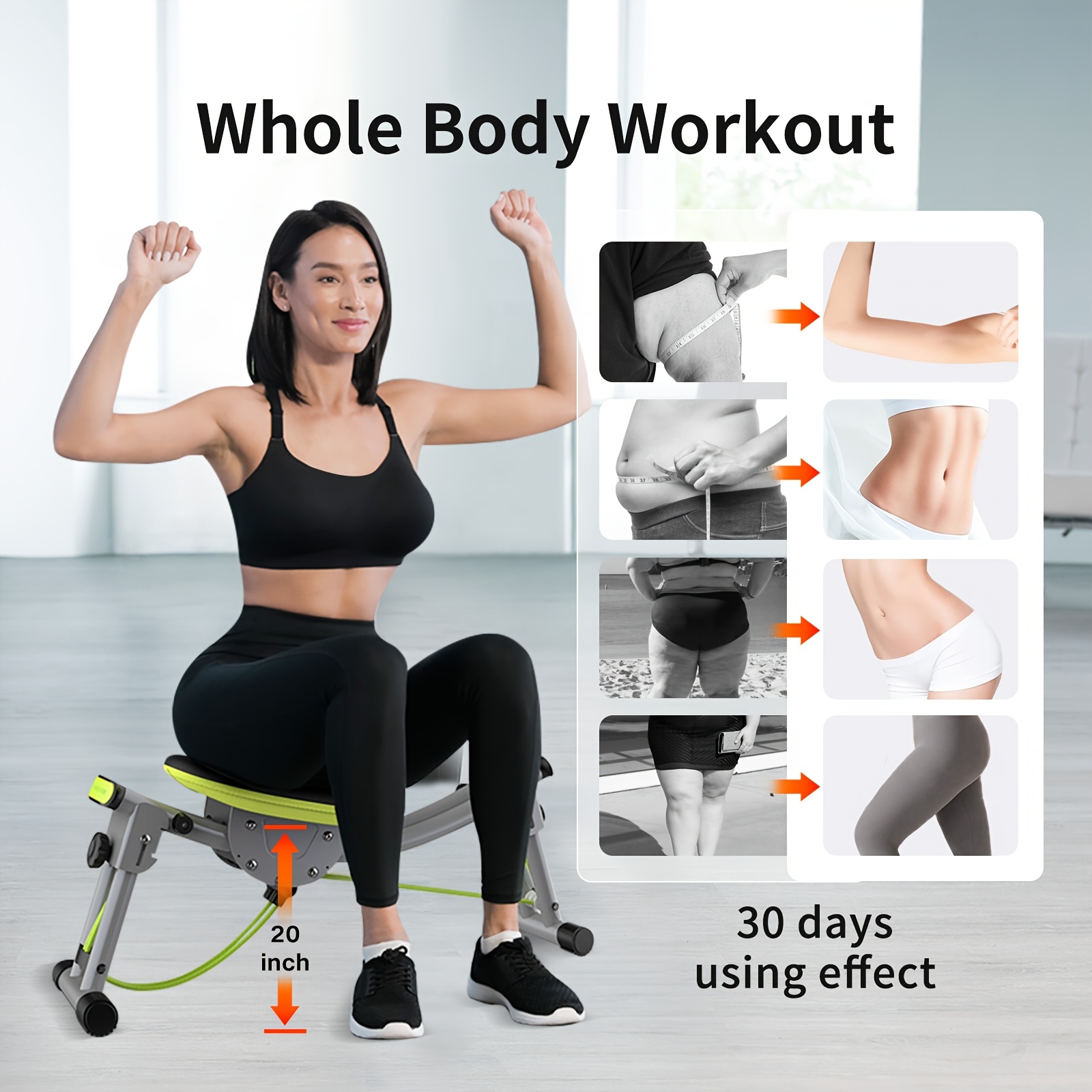 exercise equipment sold on Temu United States