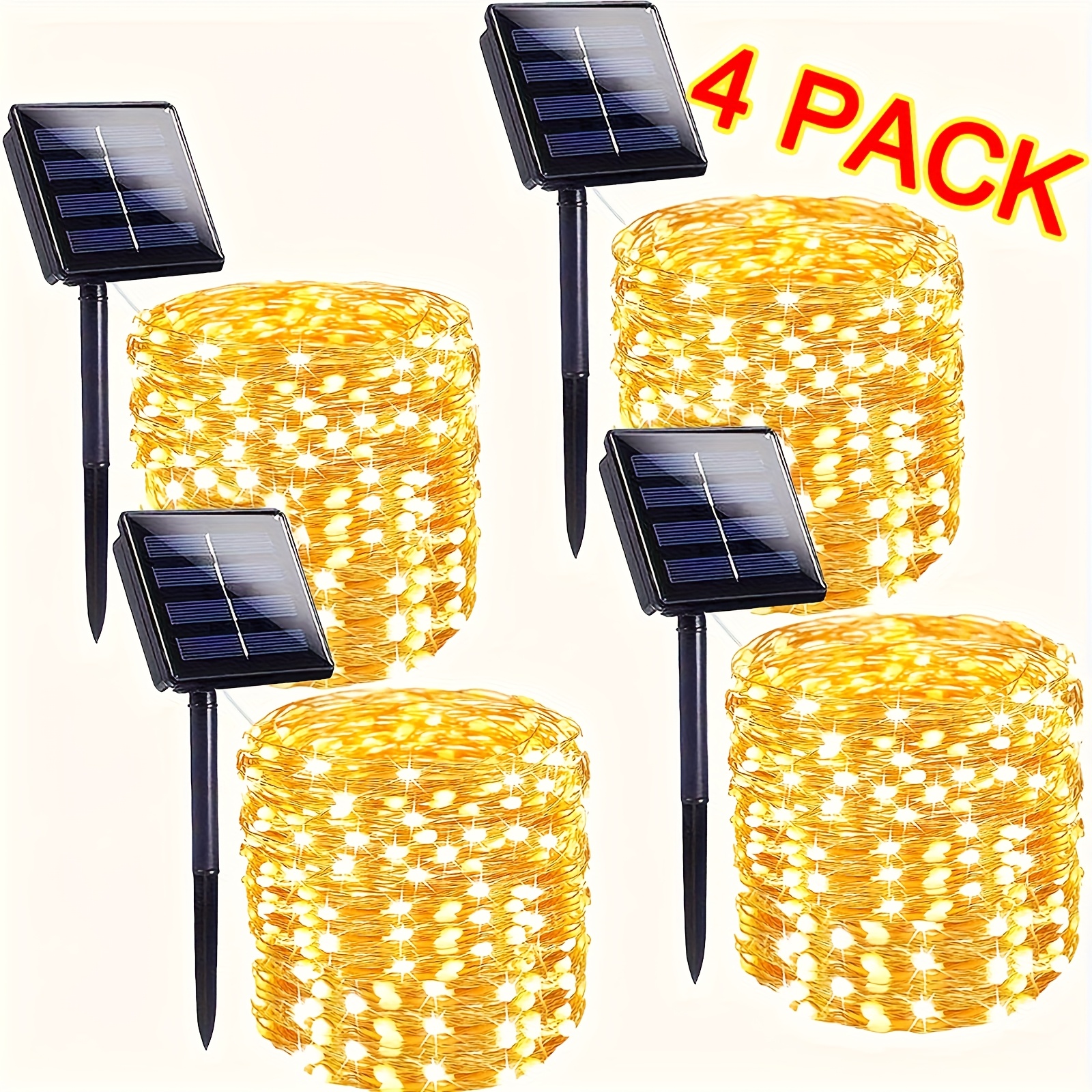 solar christmas lights sold on Temu United States