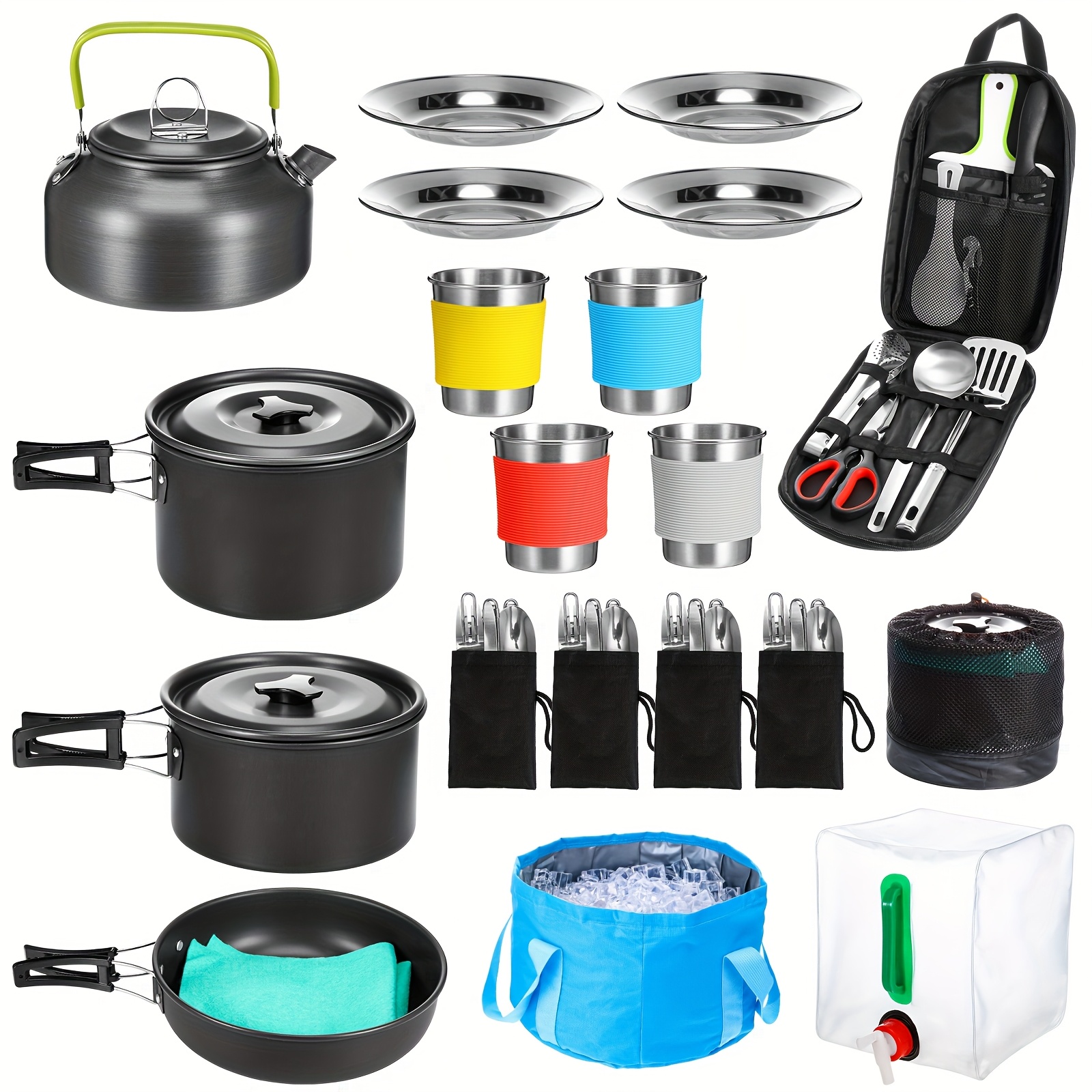 camping equipment sold on Temu United States
