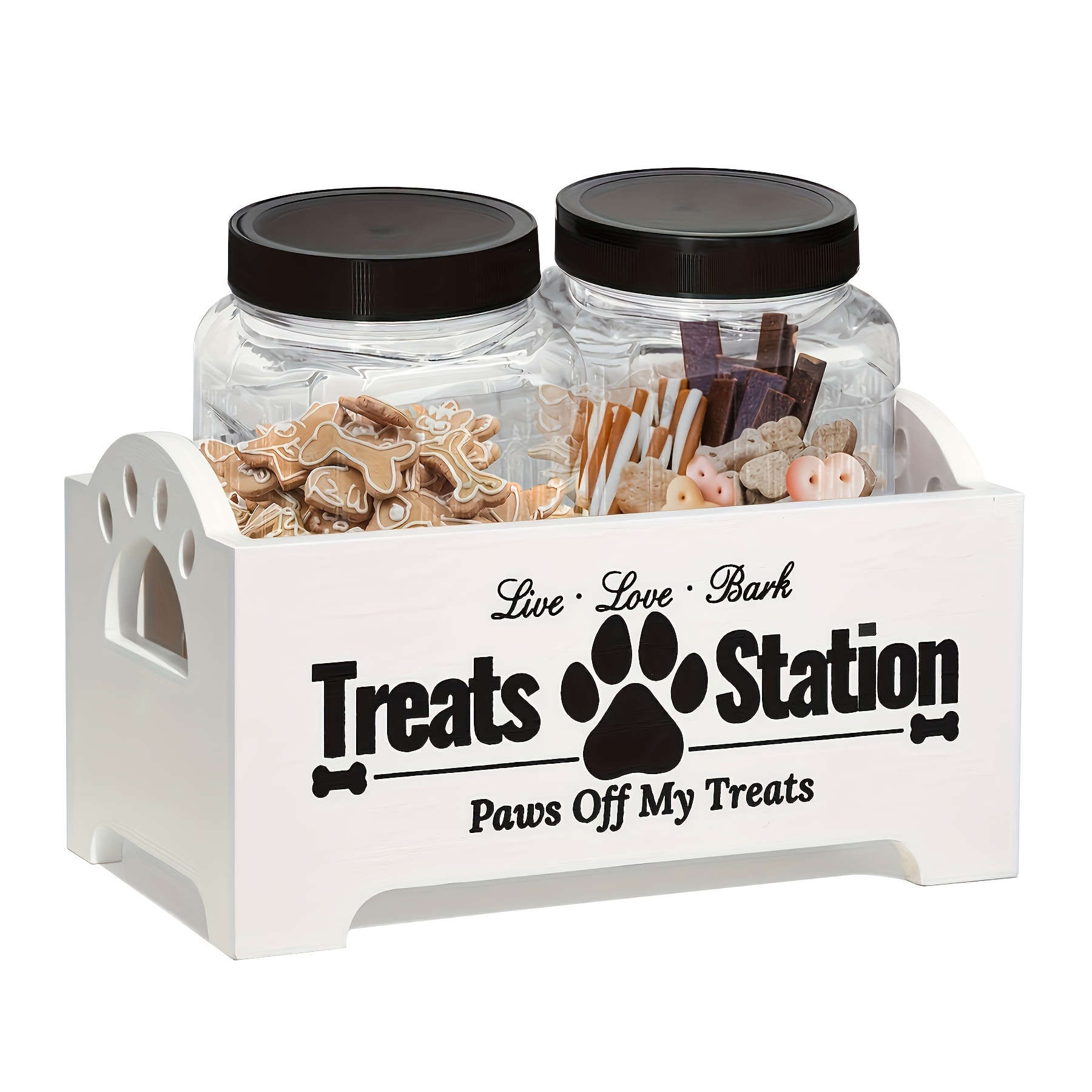 dog treat container farmhouse pet food Temu