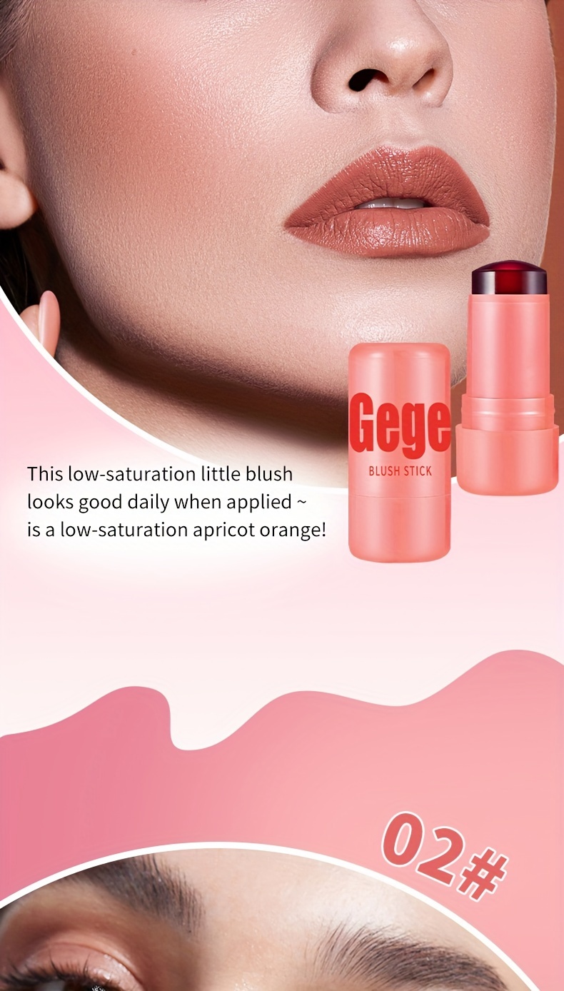 Waterproof Jelly Blush Stick Brightening Expansive Color - Temu