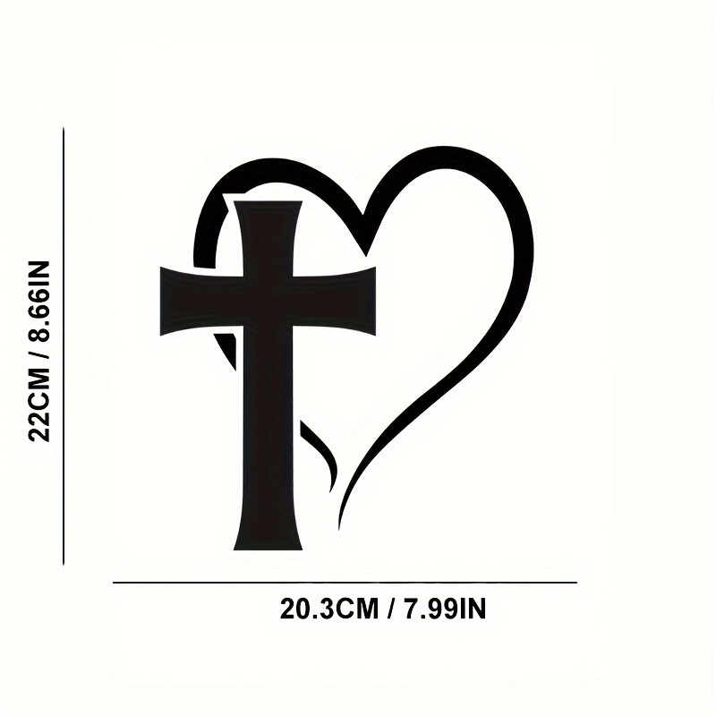 Cross Stickers Laptop Water Bottle Car Truck Van - Temu