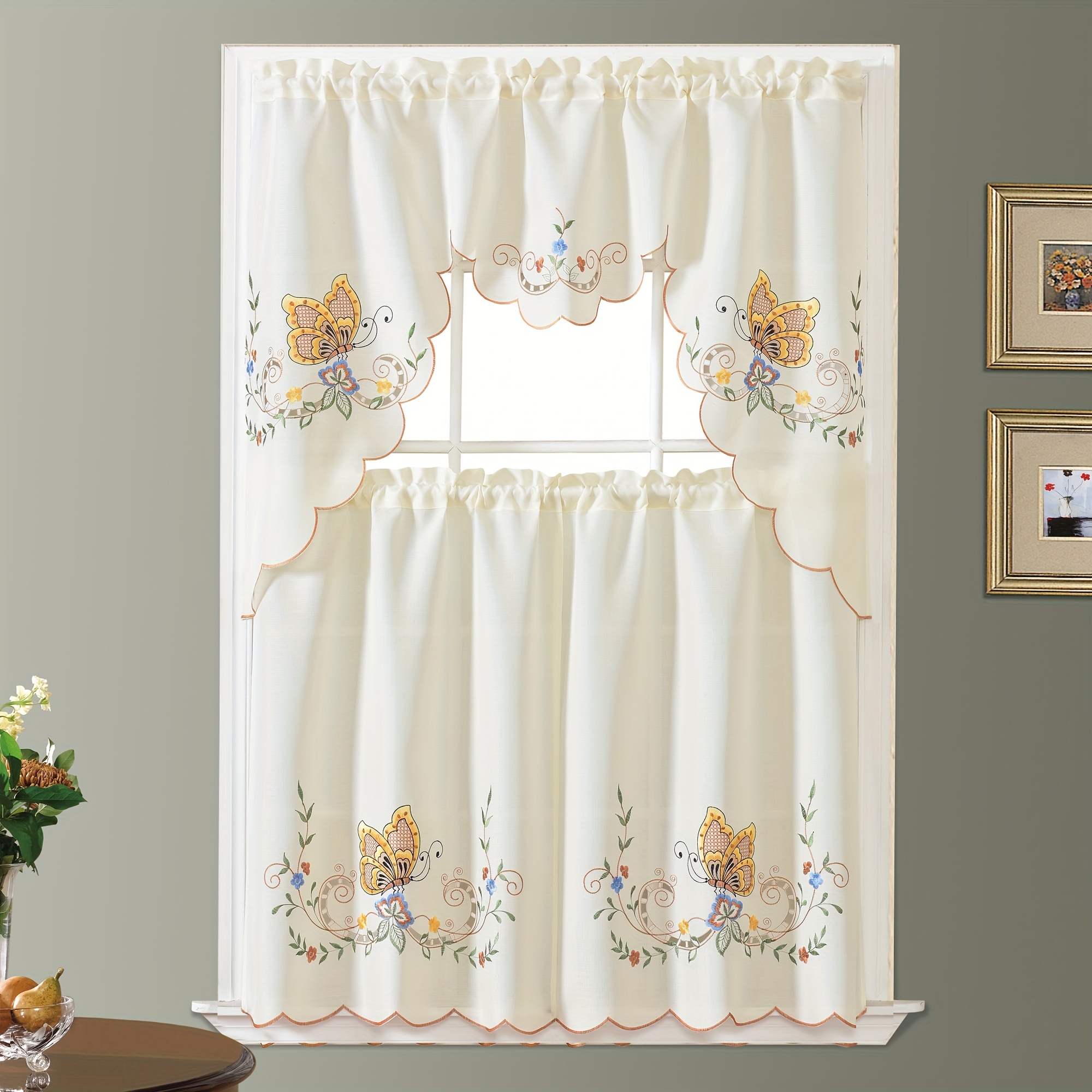 kitchen curtains sold on Temu United States