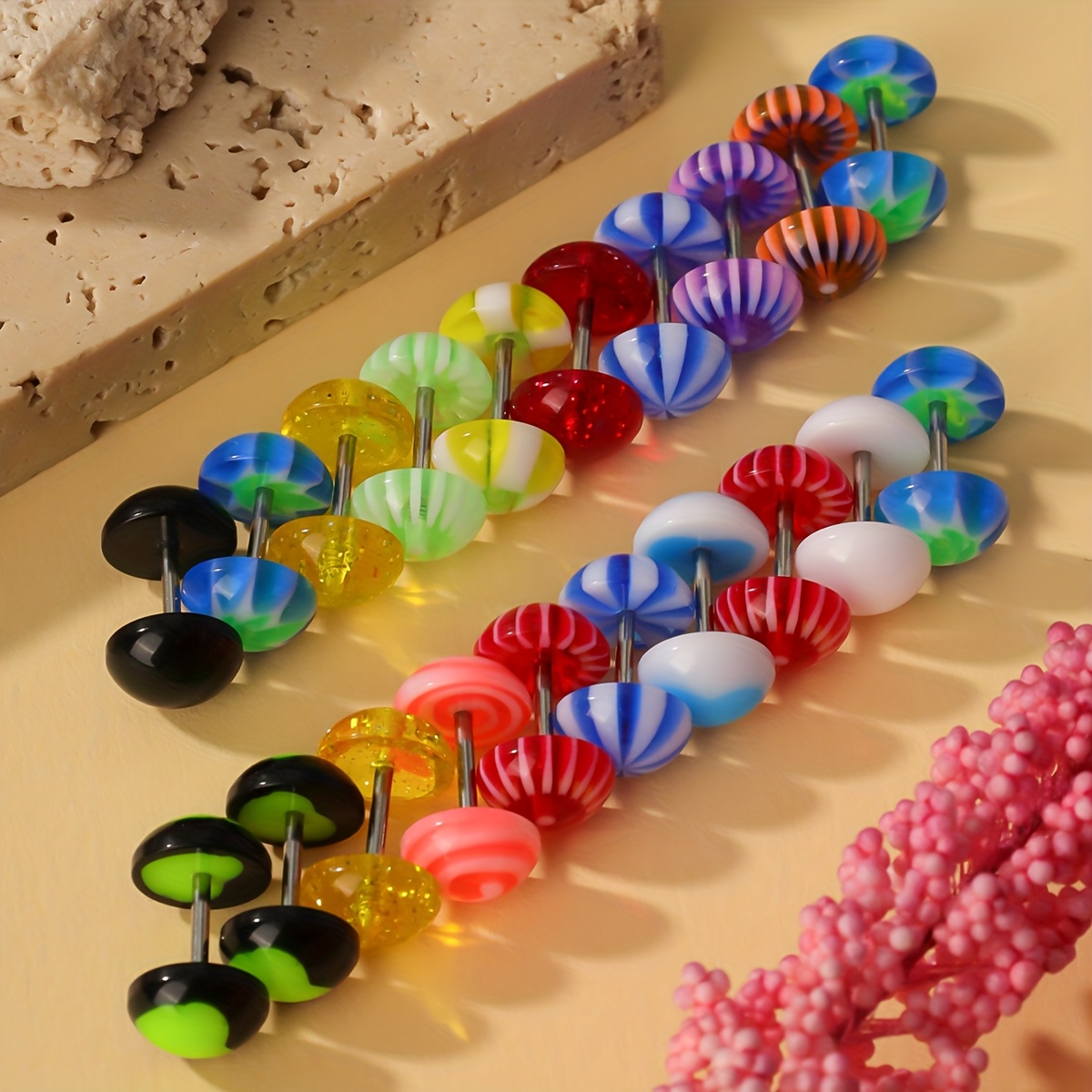 cute kawaii earrings sold on Temu United States