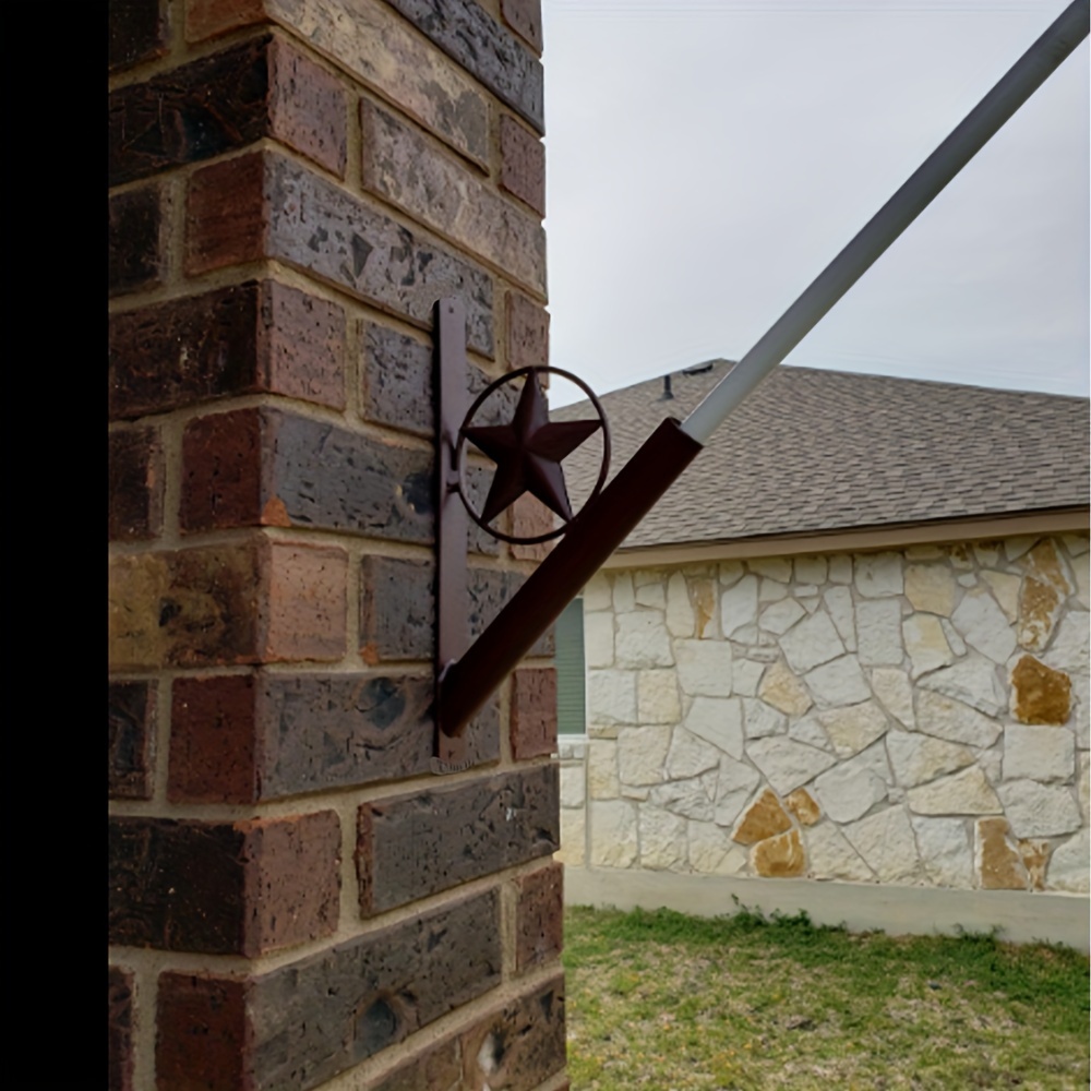 Pole Holder Wall Mount Bracket Flagpole Outdoor - Temu