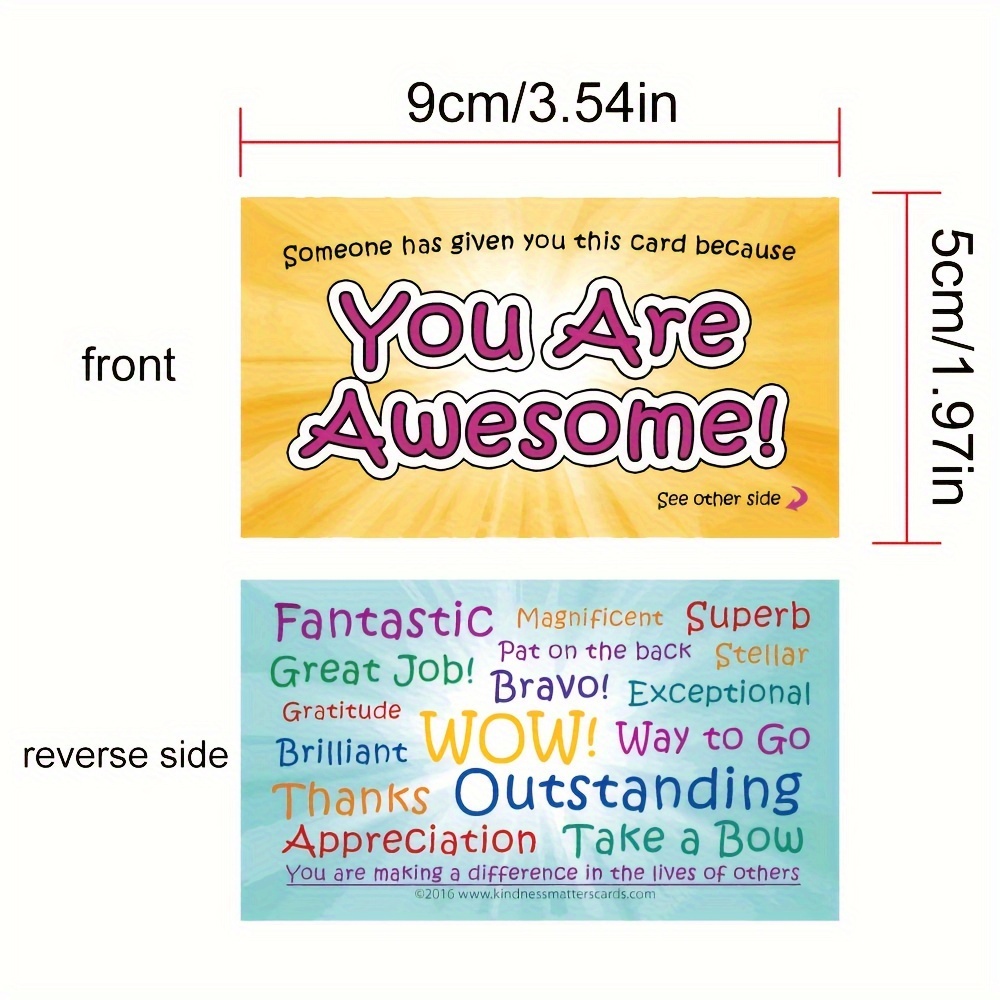 School Student Reward Motivational Awesome Great Cards - Temu Canada