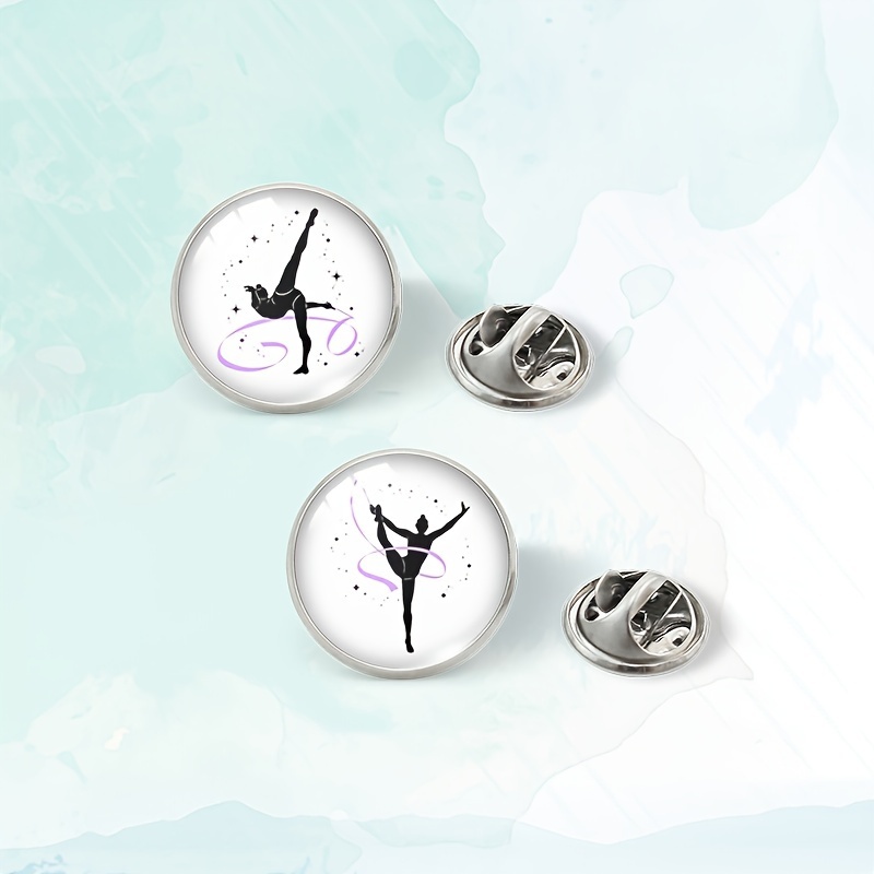 Rhythmic Gymnastics Lapel Pin Glass Brooch Clothing Backpack - Temu ...