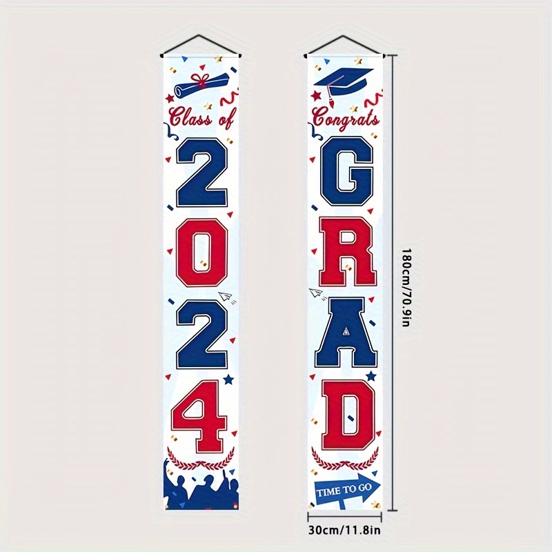 Class Graduation Grad Porch Banner Sign Front - Temu