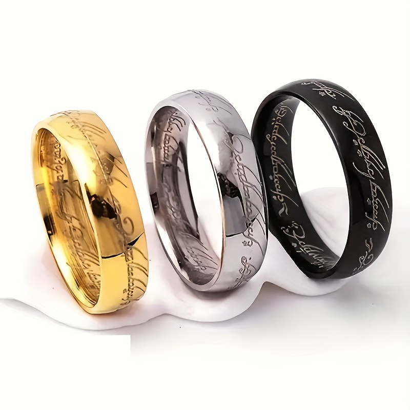Minimalist Stylish Stainless Steel Rings - Temu United Kingdom