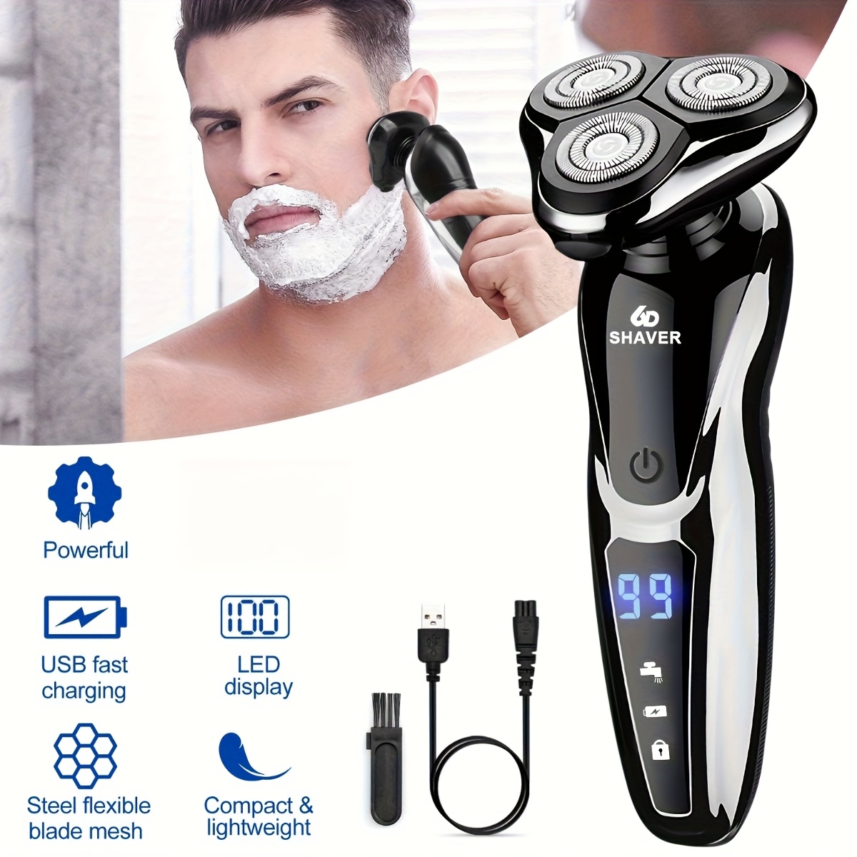 electric shaver men sold on Temu United States