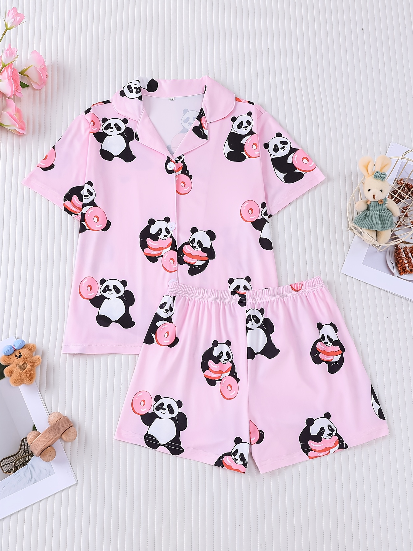 panda pajamas girls sold on Temu United States