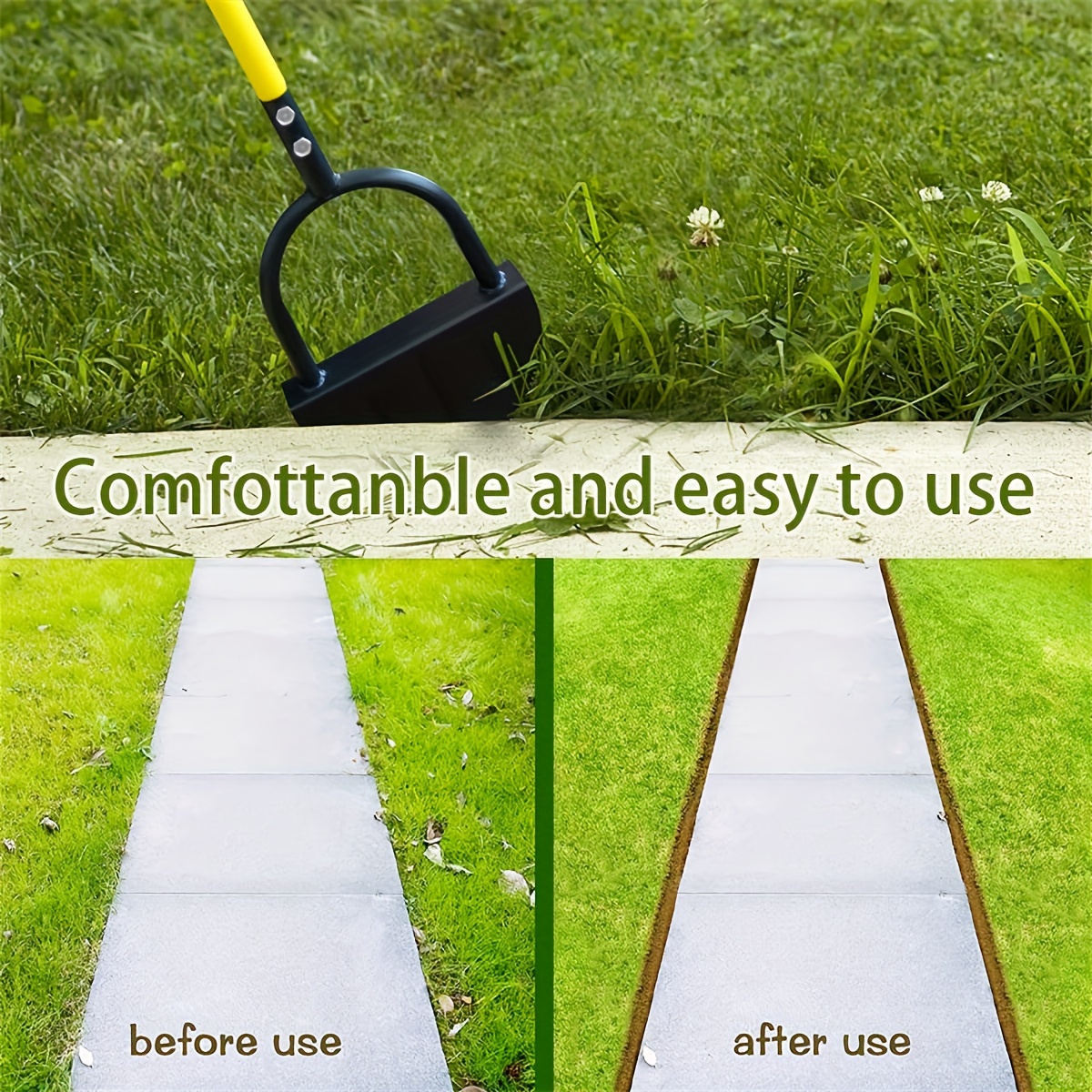 Full Steel Stand Garden Edger Edging Shovel Tool T Grip Lawn - Temu Andorra