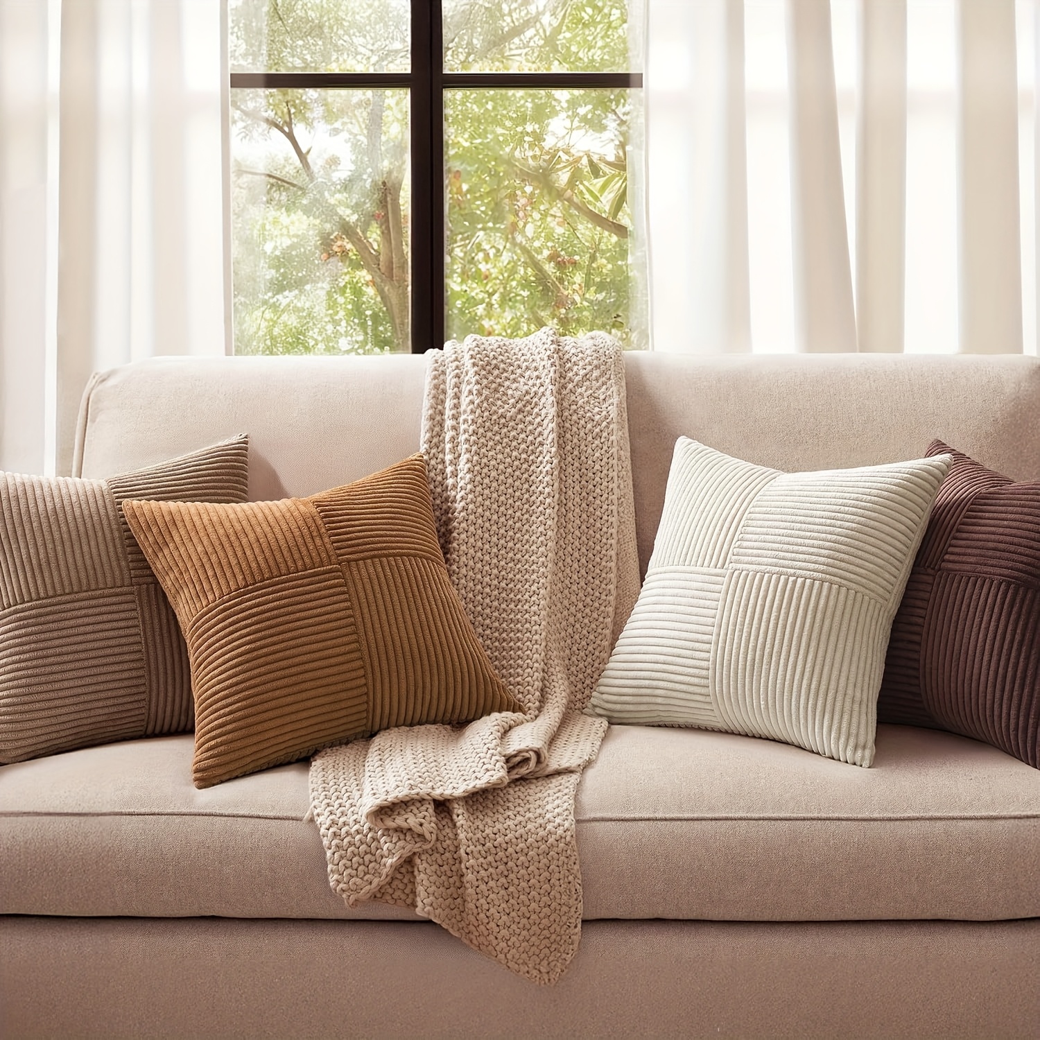 boho cushion covers sold on Temu United States