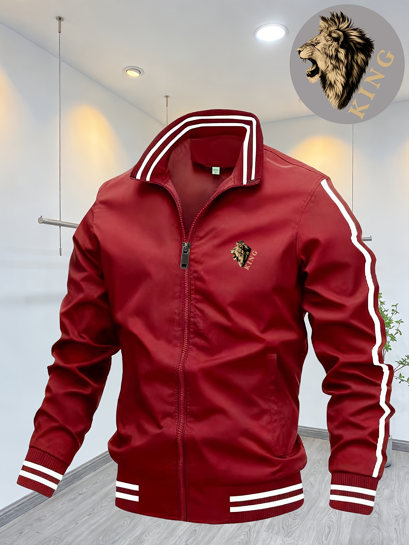 men spring jackets sold on Temu United States