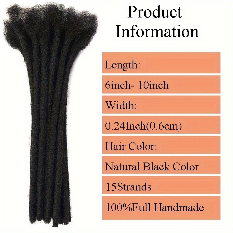 Unisex Adult Crochet Hair Extensions 15 Strands Per Pack - Temu