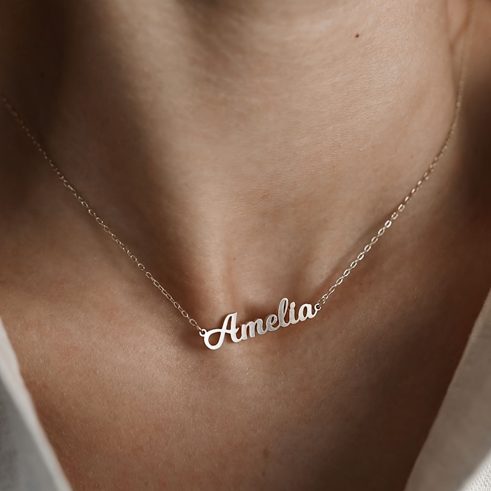 Personalized Name Necklace Personalized Jewelry Gift Dainty - Temu ...