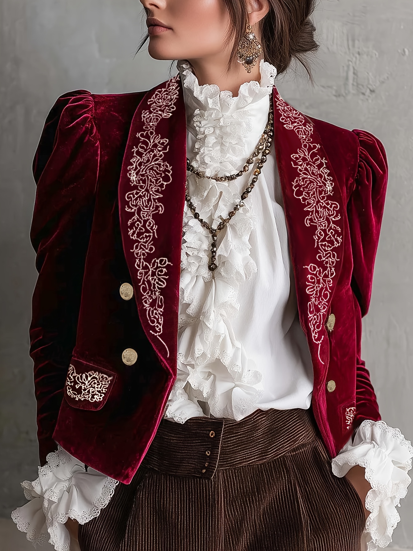 embroidery jacket sold on Temu United States