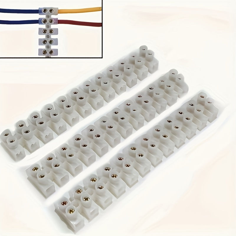 Screw Terminal Strip Block 4-Pack 6 Position S With Cover - 400V 80A ...