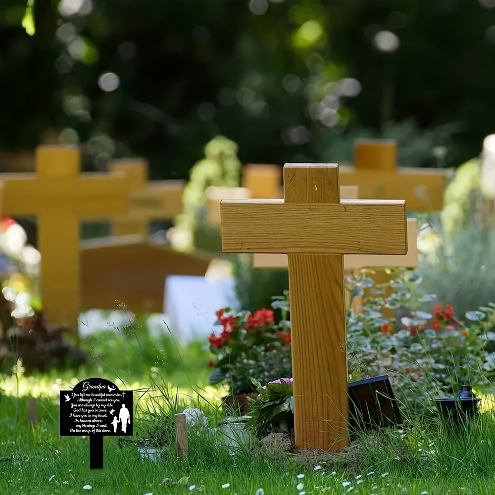 Cemetery Decoration Memorial Plaque Commemorative Decorative - Temu