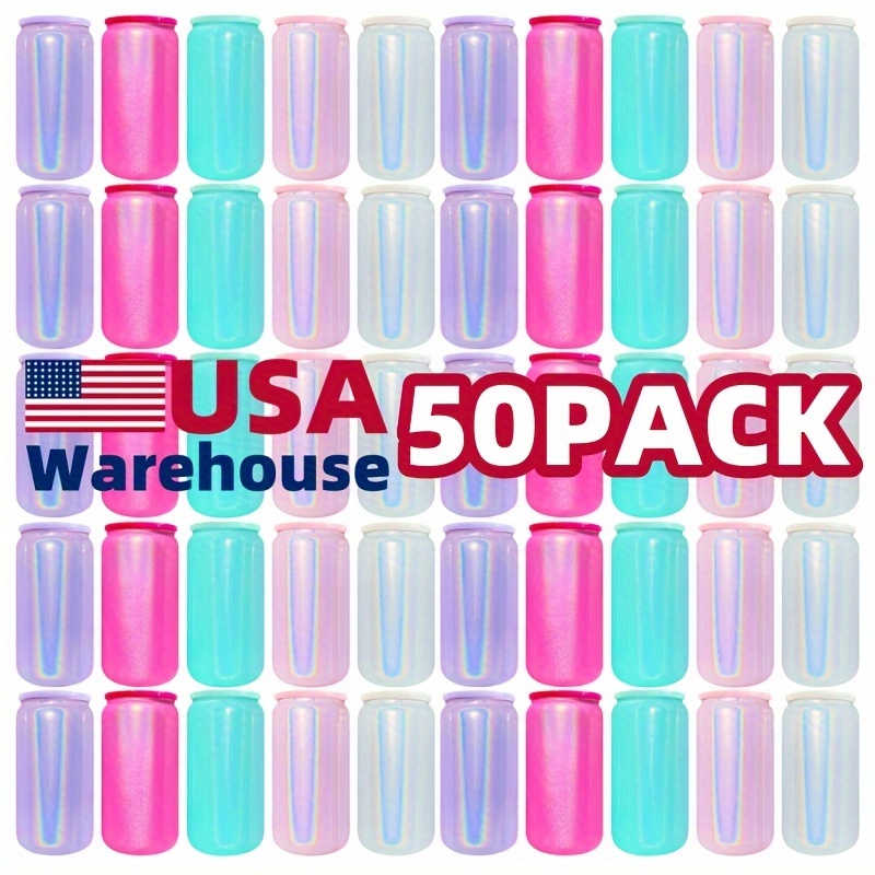 Usa Warehouse Holographic Shimmer Glitter Blank Sublimation - Temu