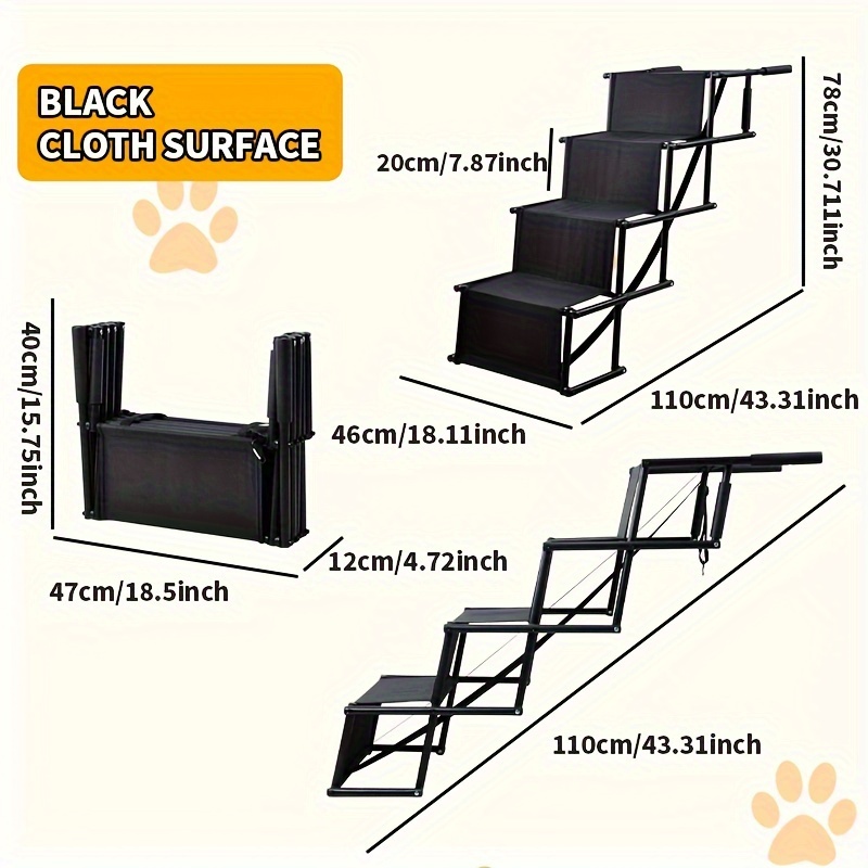 Portable Pet Dog Ladder Steps Outdoor Picnic Ladder Car - Temu Australia