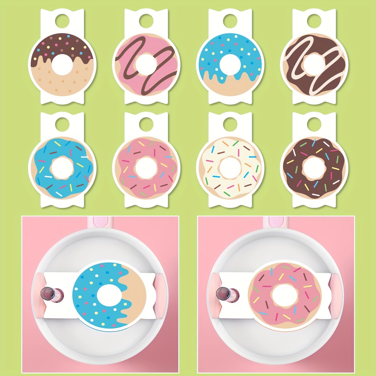 Donut Tumbler Name Plates Tag Stanley .0 20 Tumblers Donut - Temu Ireland