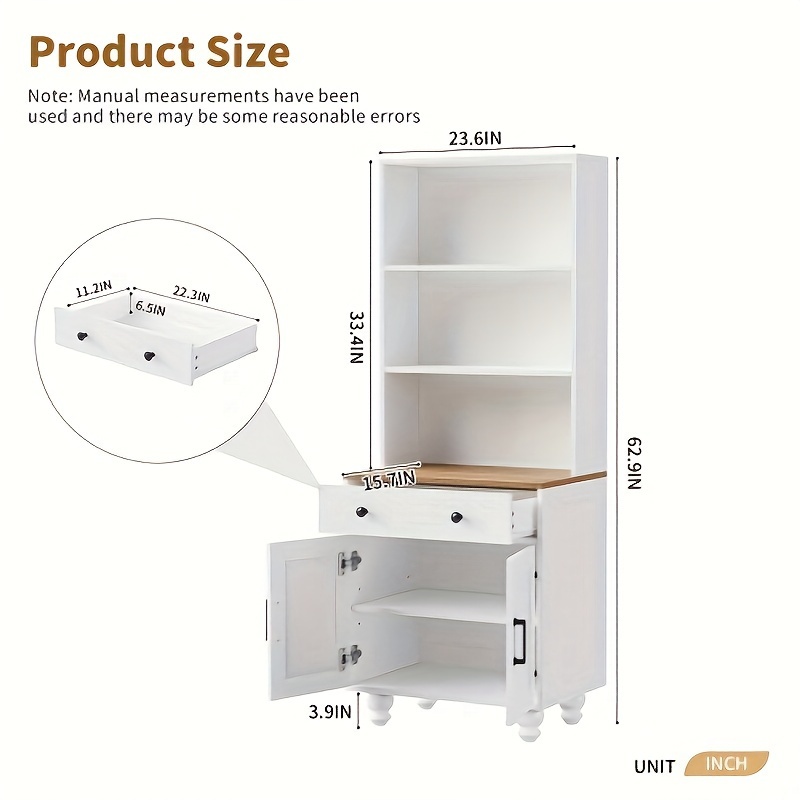 Farmhouse Storage Cabinet 4 Solid Wood Gourd shaped Legs - Temu