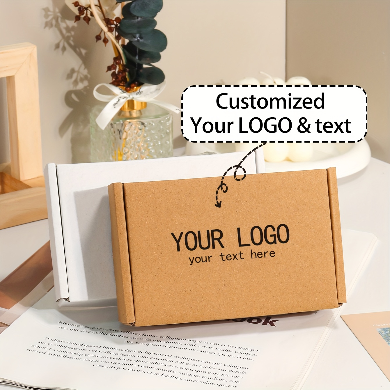 custom packaging boxes sold on Temu United States