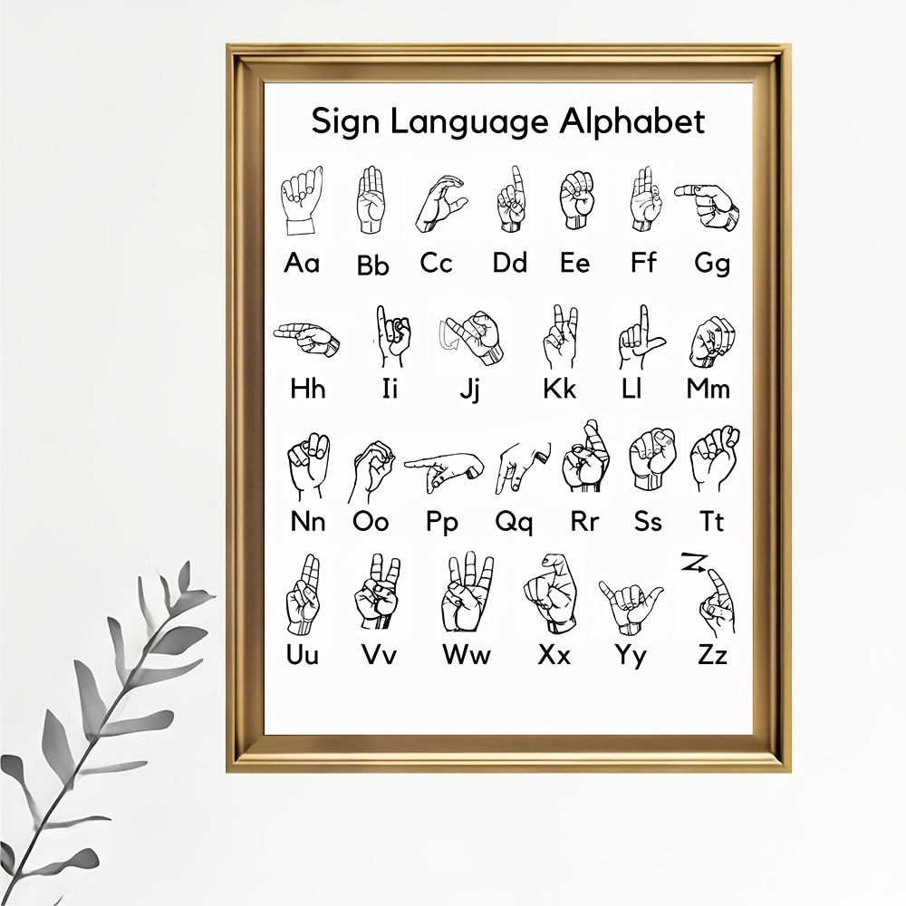 Asl Alphabet Chart Free Printable 8quotx11quot Alphabet Chart