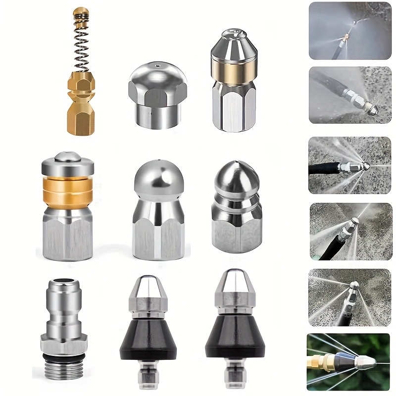 pressure washer sewer jetter nozzle sold on Temu United States