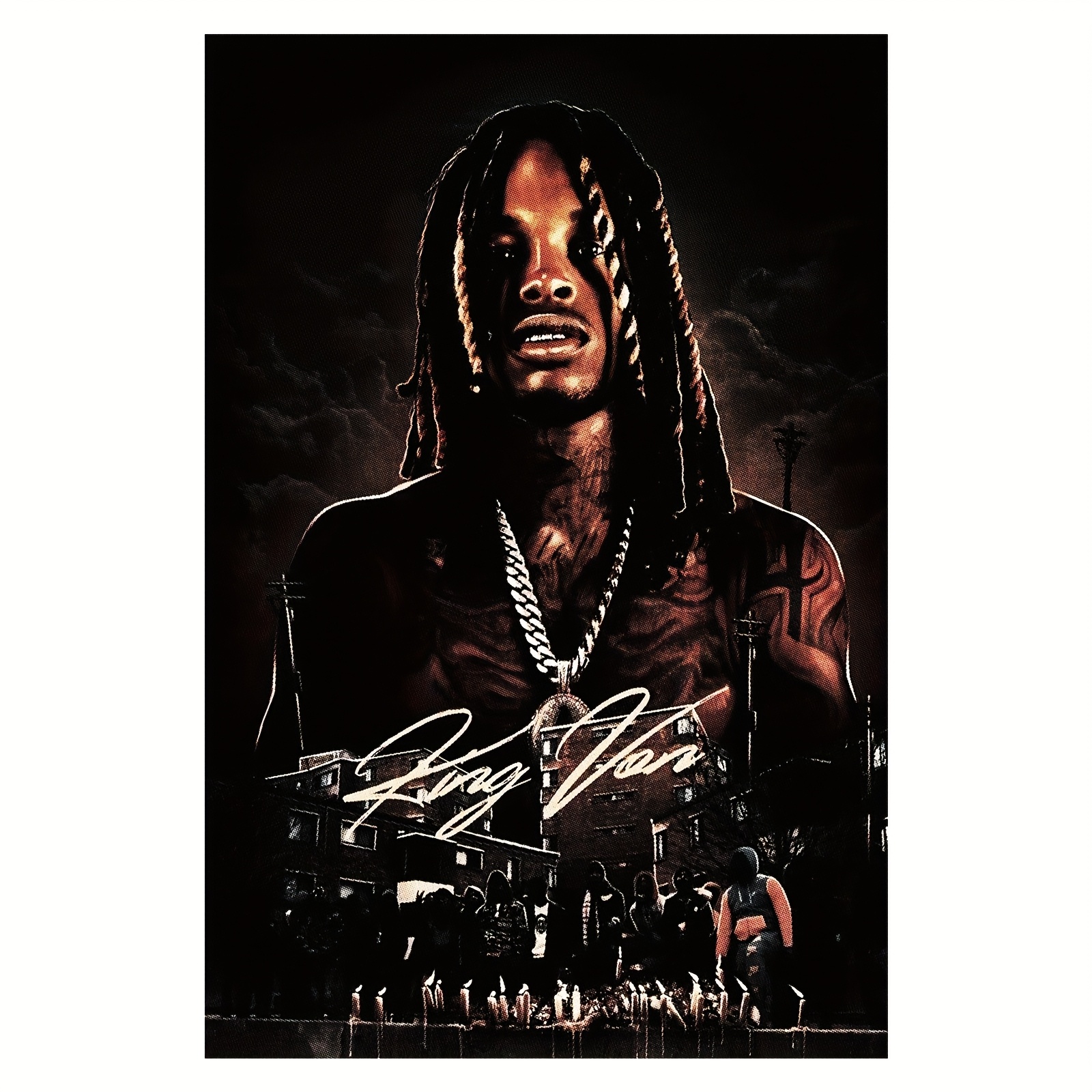 Coole Kunstposters Gothic Portraits Goth Tattoo Girl Poster Leinwand