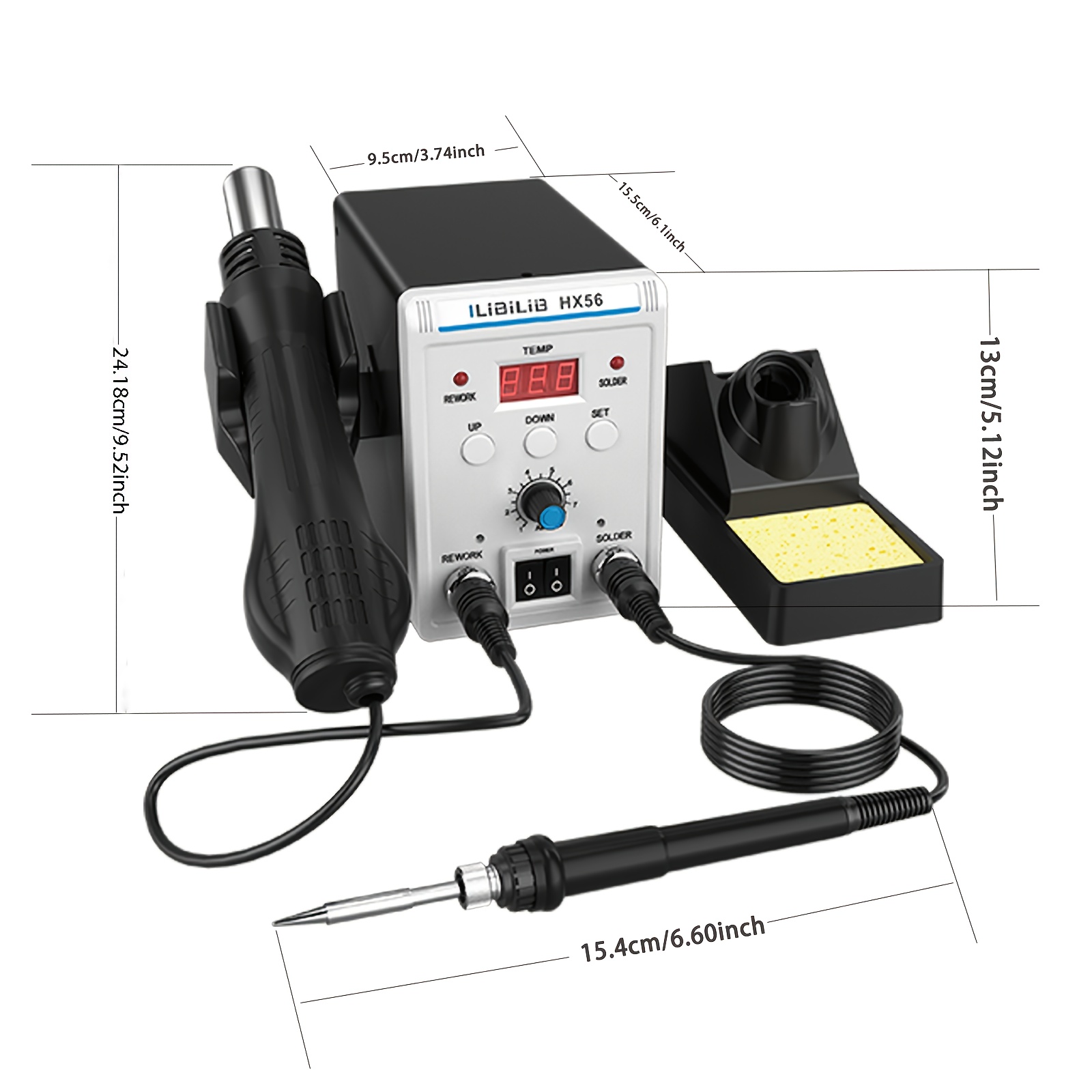 Air Tools Soldering Station, Rockman Tools 2 In 1 Soldering & Hot ...