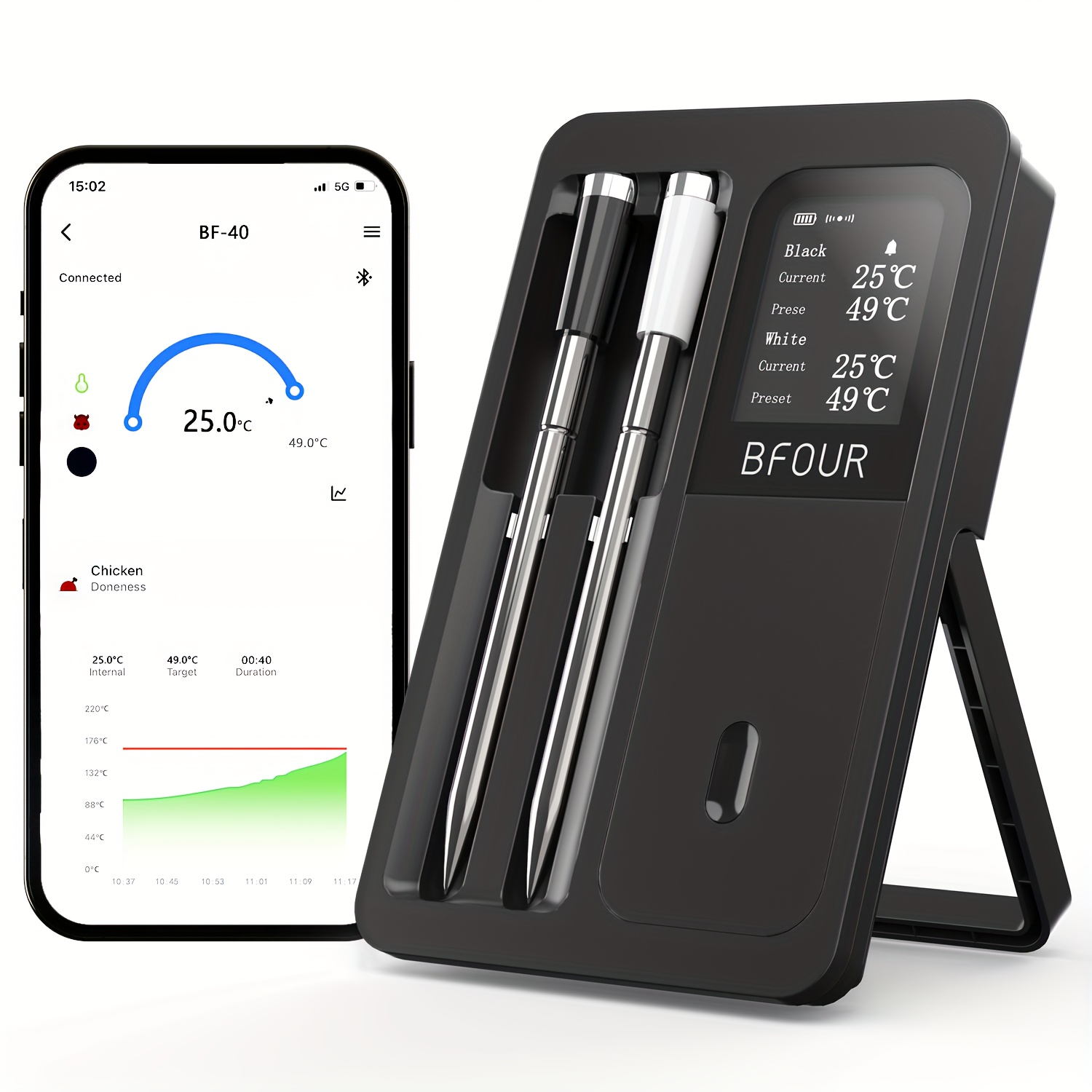 wireless outdoor thermometers sold on Temu United States