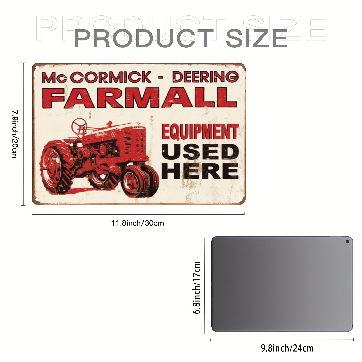 Vintage Tractor Metal Sign Retro Wall Decor Home - Temu