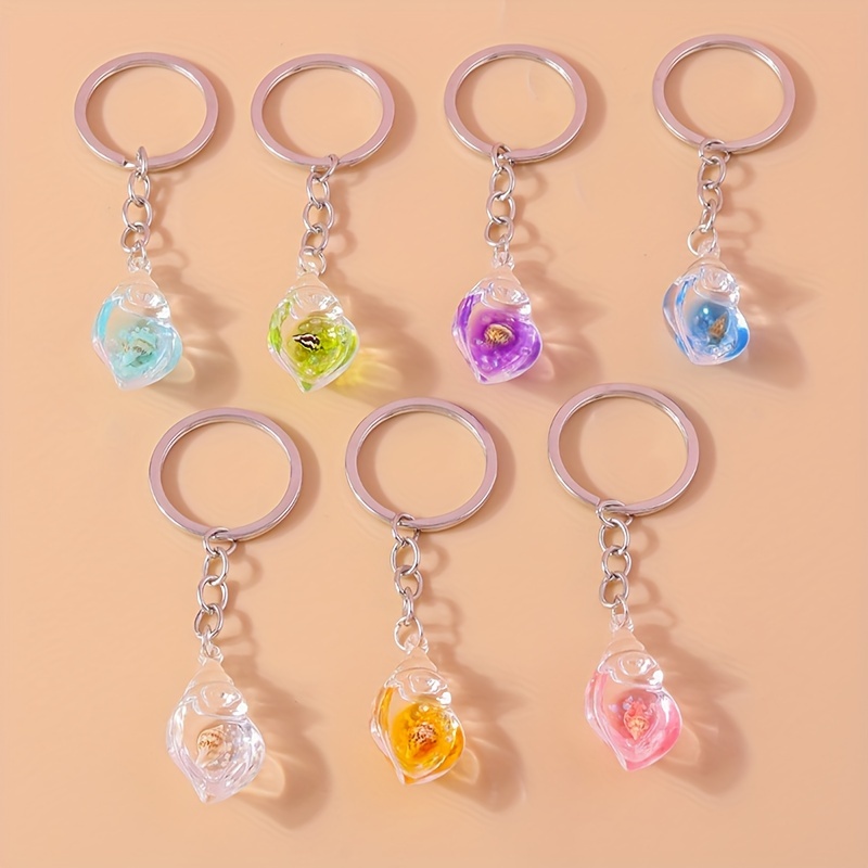 Luminous Conch Keychain Cute Night Glow Key Chain Ring Bag - Temu Australia