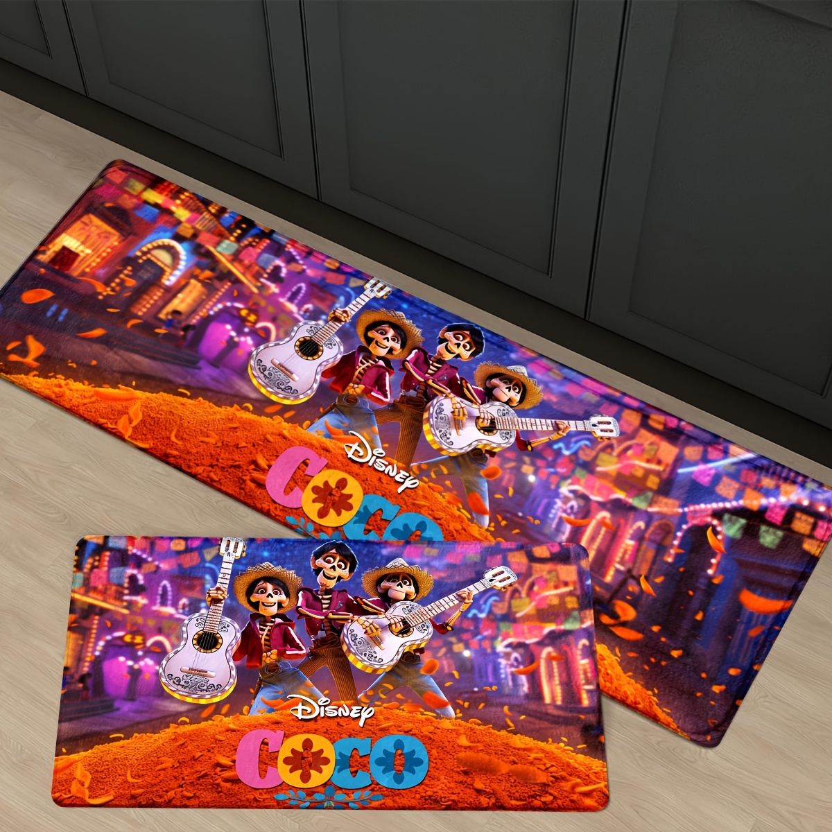 Coco Festive Mat: Celebrate Dia De Los Muertos - Temu
