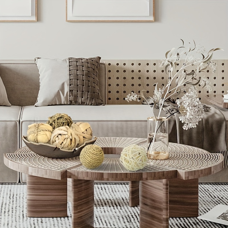 Decorative Spheres Set Centerpieces Assorted Rattan Wicker - Temu