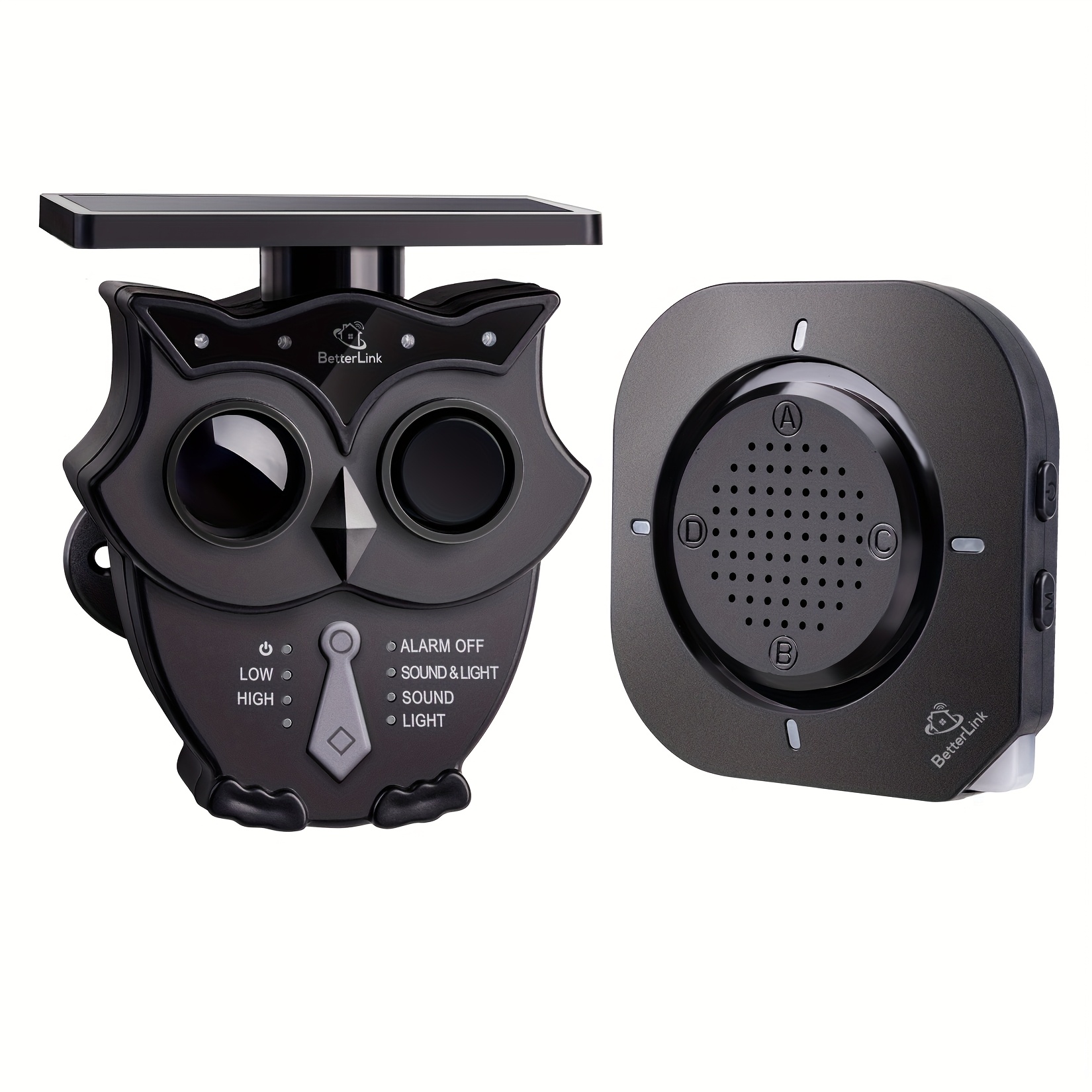 wireless solar driveway alarm sold on Temu United States