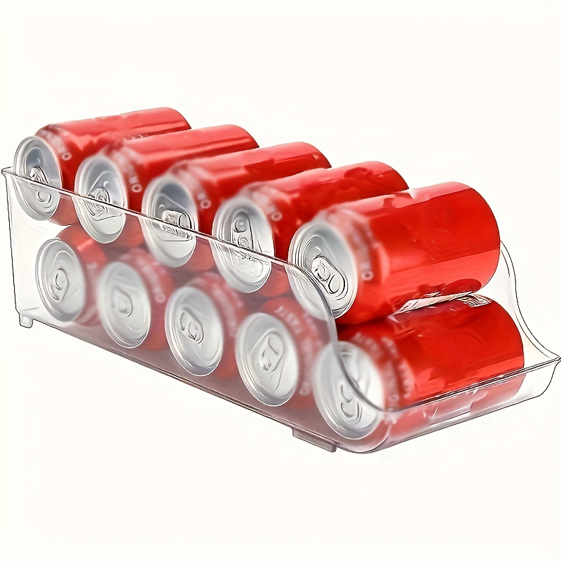 Large Capacity Stackable Soda Organizer Transparent Beverage - Temu