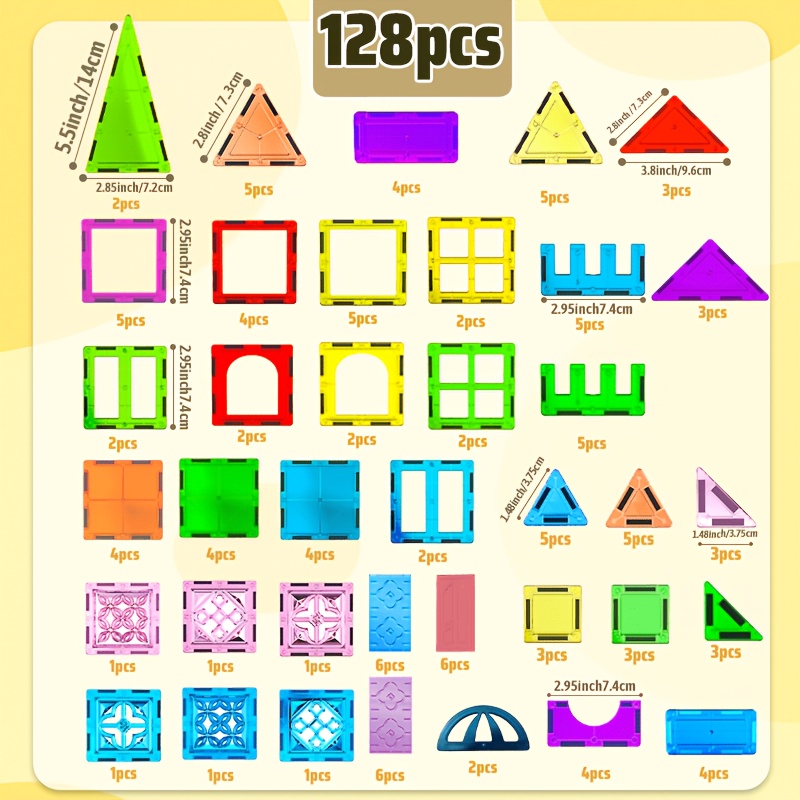 magnetic construction toys sold on Temu United States