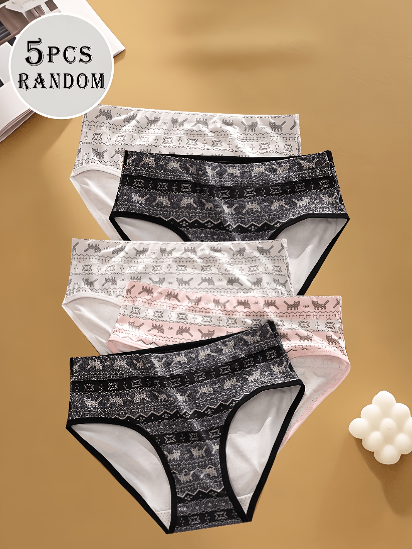 cat underwear for women sold on Temu United States