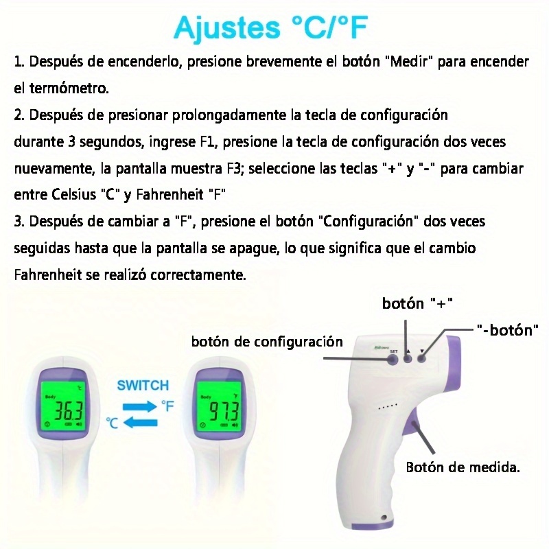 Infrared Thermometer Kids Digital Touchless Thermometer Baby No Touch ...