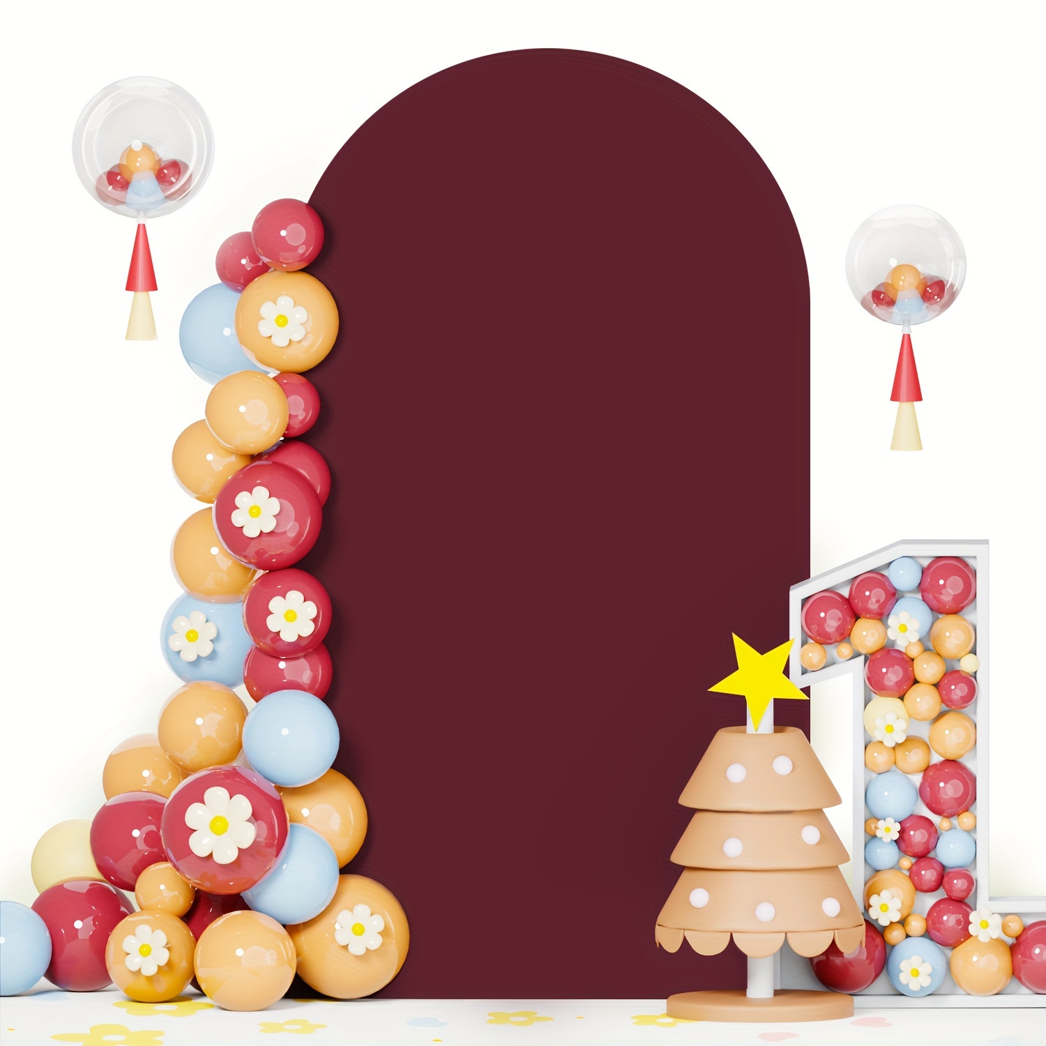 Burgundy Wedding Arch Cover Spandex Backdrop Frame Stand - Temu