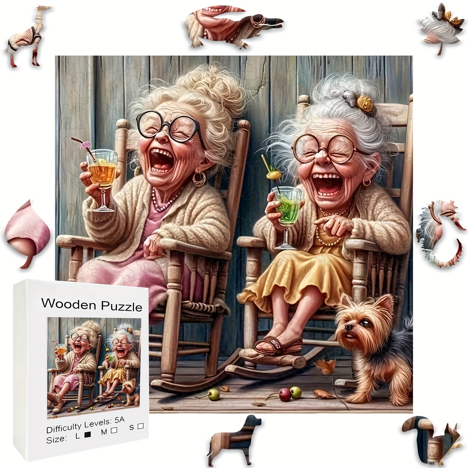 wood puzzles sold on Temu United States