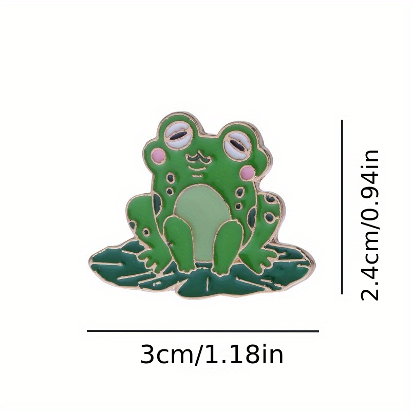Creative And Cute Frog Series Brooch Jewelry Lotus Leaf - Temu United ...