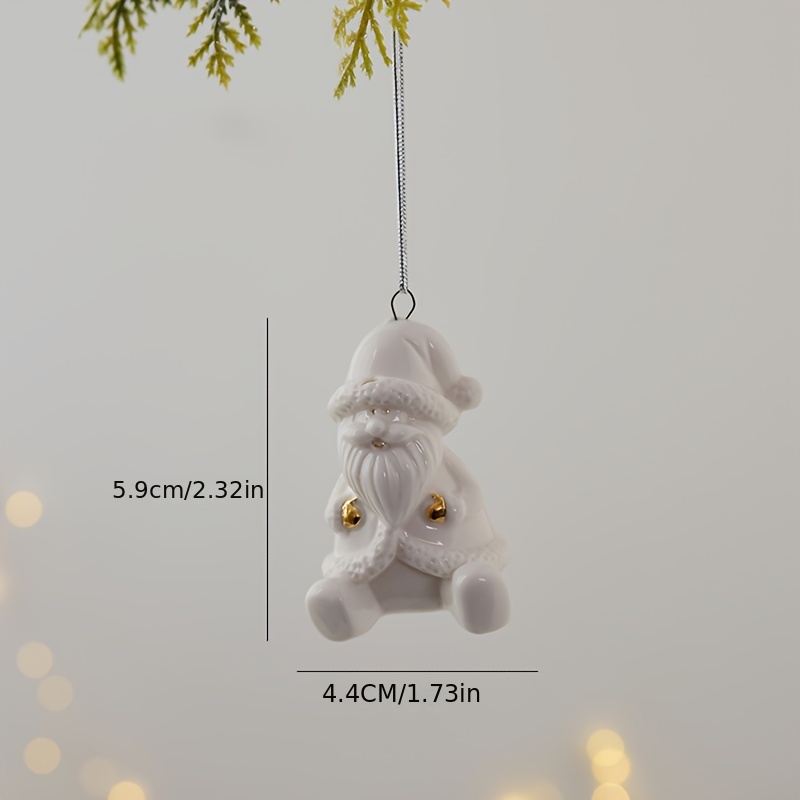 Ceramic Christmas Snow House Christmas Tree Decoration - Temu United ...