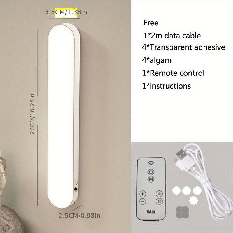 Desk Lamp Office Study Led Lights Usb Rechargeable Table Lamp Magnetic ...