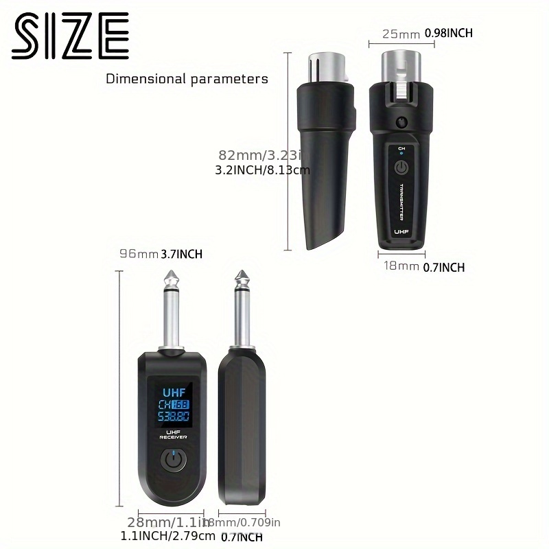 Wireless Xlr Transmitter And Receiver 2.4GHz Rechargeable Mic System ...