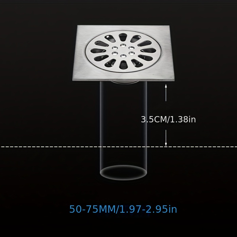 Shower Floor Drain Flange Removable Grate Deodorant - Temu Australia